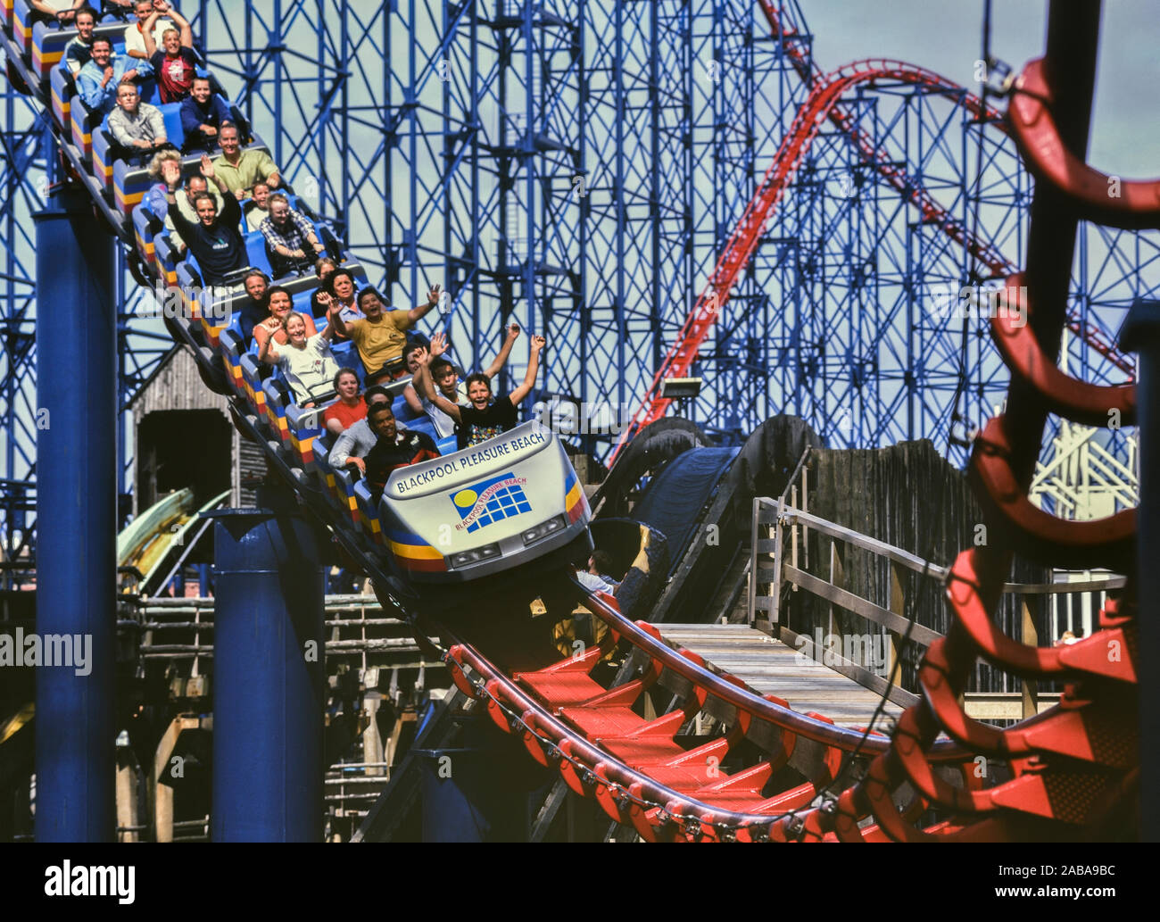 Big one steel roller coaster hi-res stock photography and images - Alamy