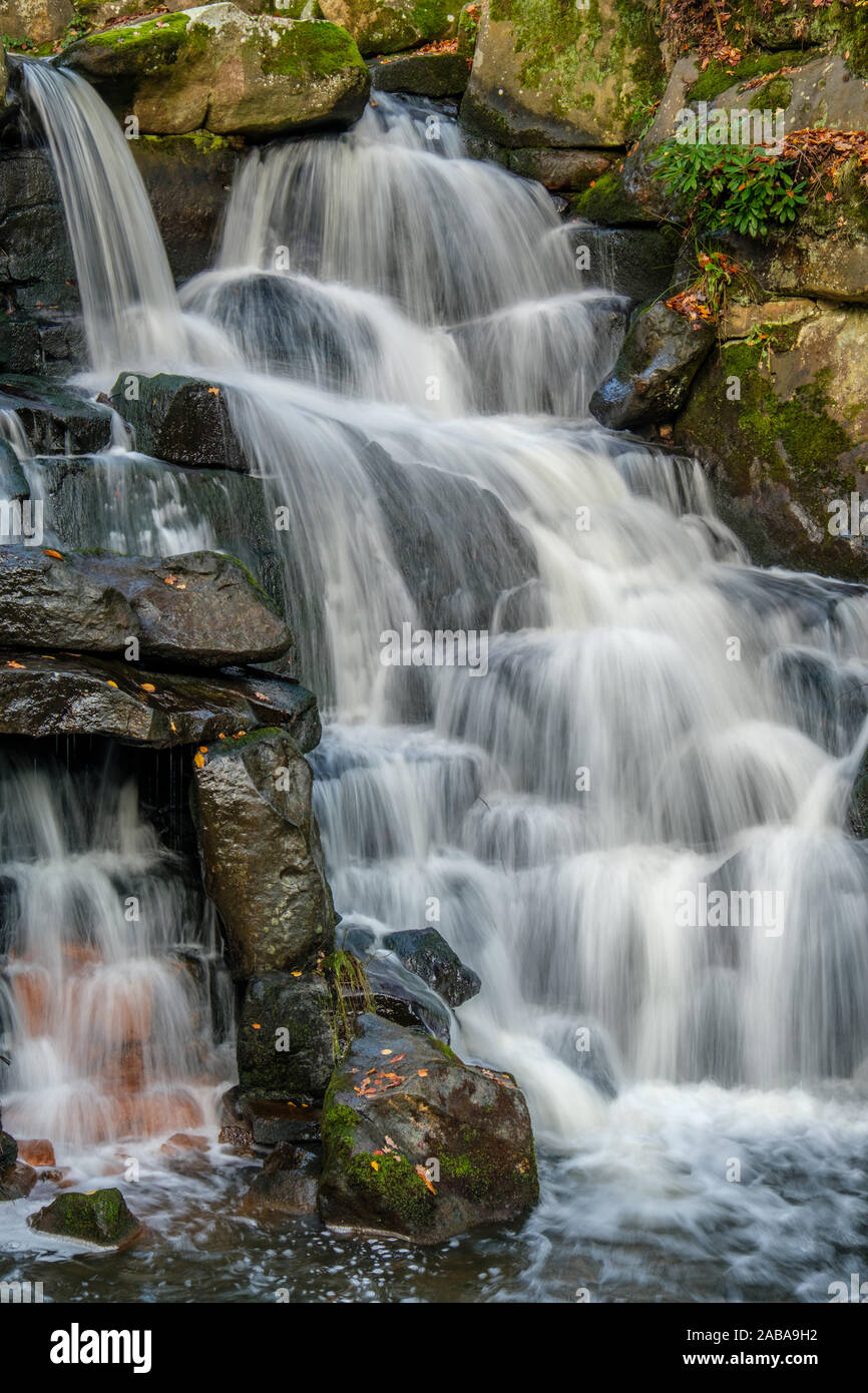 The Cascade Virginia Water Falls Virginia Water Surrey England Stock ...
