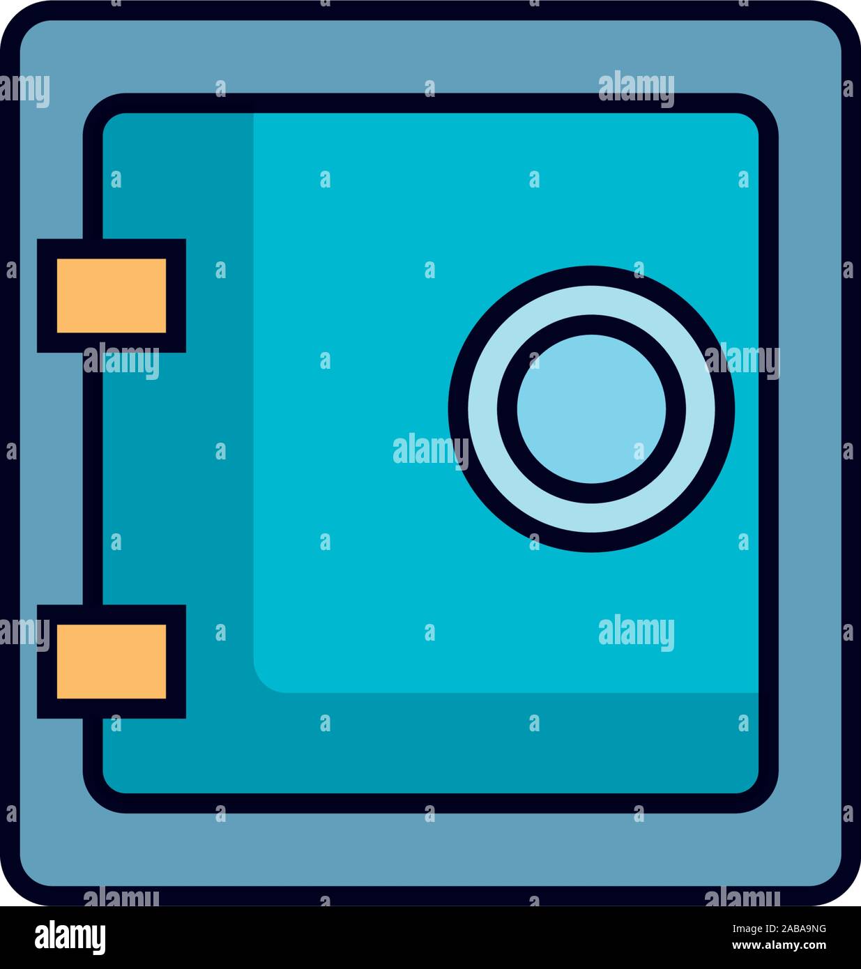 cyber security box safety detailed style icon vector illustration ...