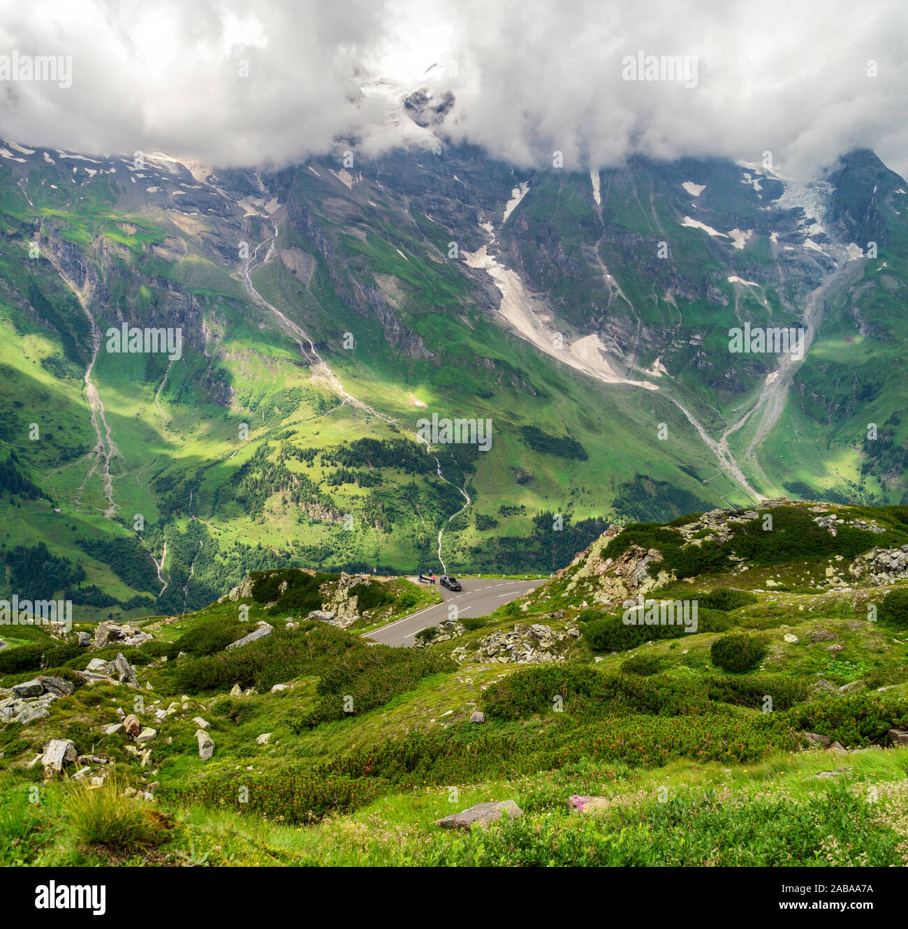 Grossglockner High Alpine Road, Hochalpenstrasse, panoramic scenic ...