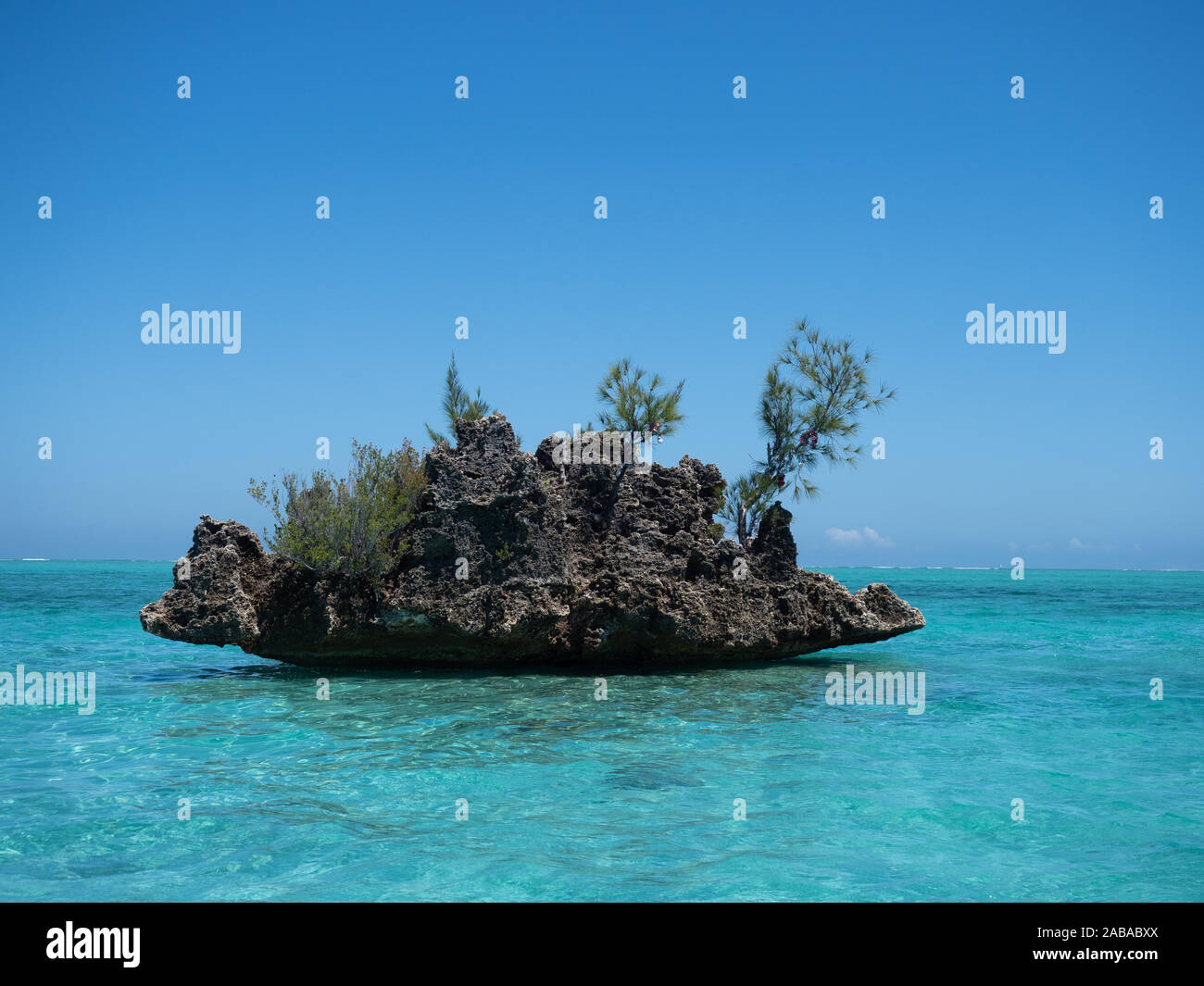 Mauritius Crystal Rock in Indian Ocean Stock Photo - Alamy
