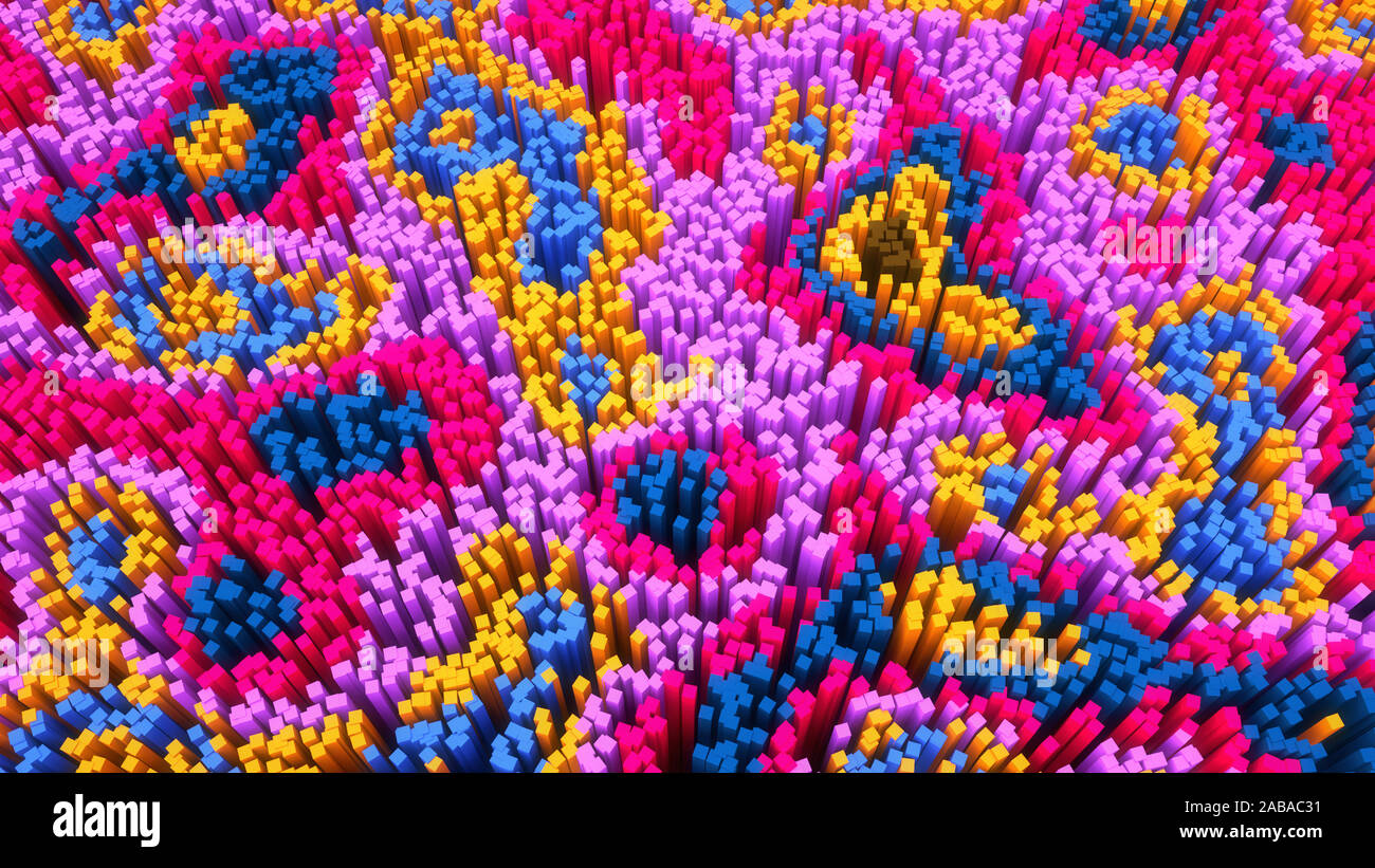 3d render. Abstract pattern background Stock Photo - Alamy