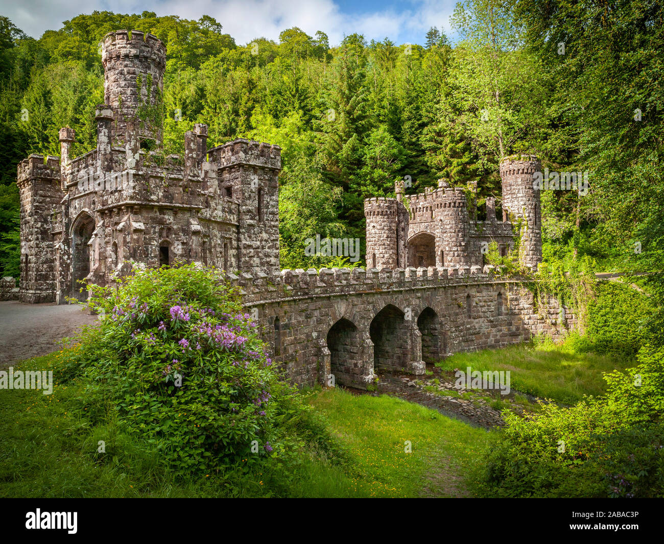 Ballysaggartmore Towers, In County Waterford, Ireland Stock Photo - Alamy