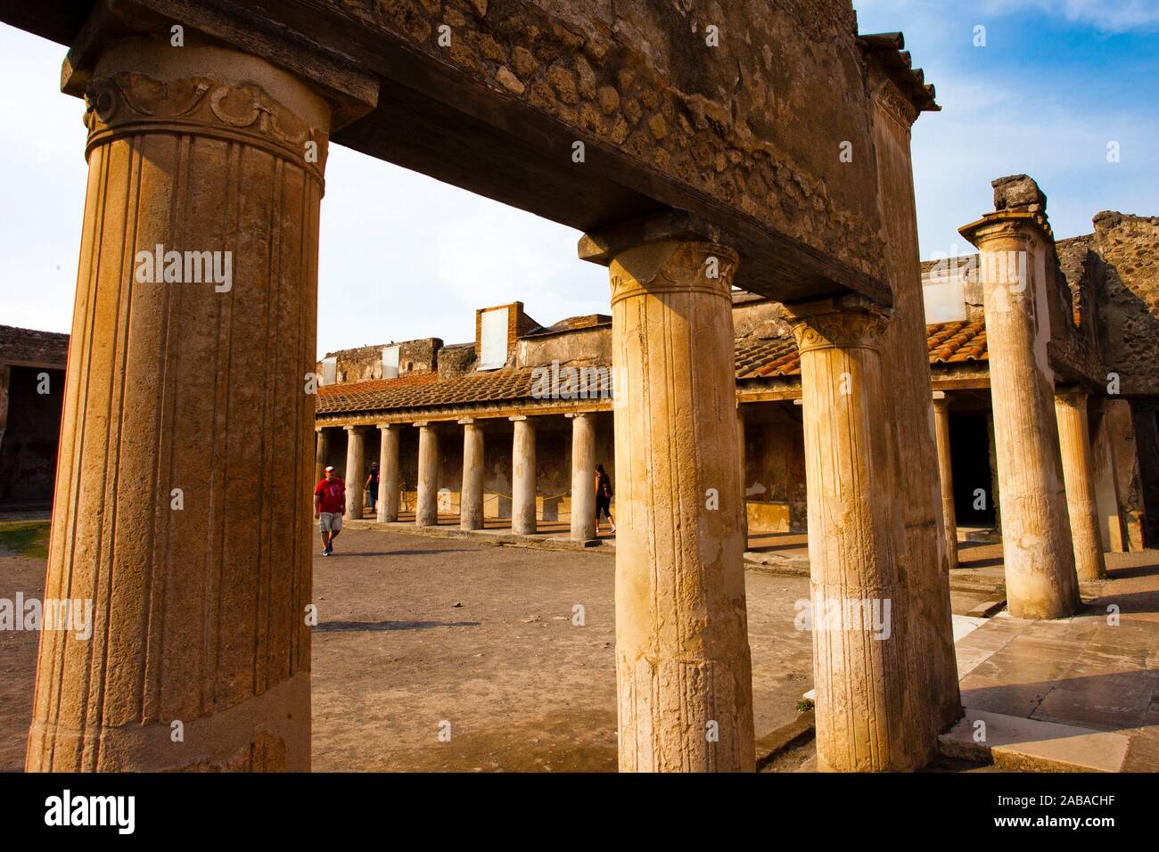 The Stabian Baths, Excavations of Pompeii, was an ancient Roman town ...