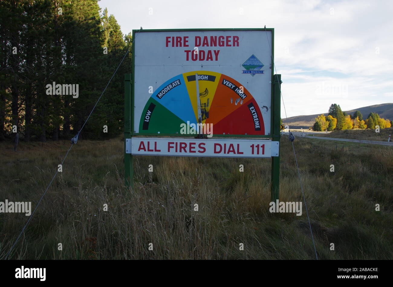 Fire danger today sign hi-res stock photography and images - Alamy