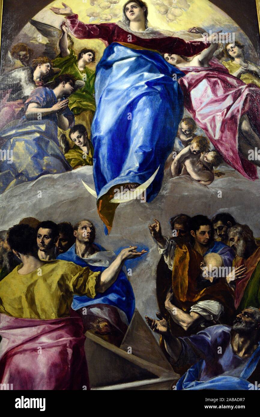 Assumption of the virgin painting hi-res stock photography and images ...