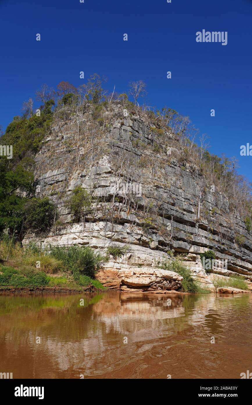 Africa Madagascar Bemaraha Manambolo River High Resolution Stock ...