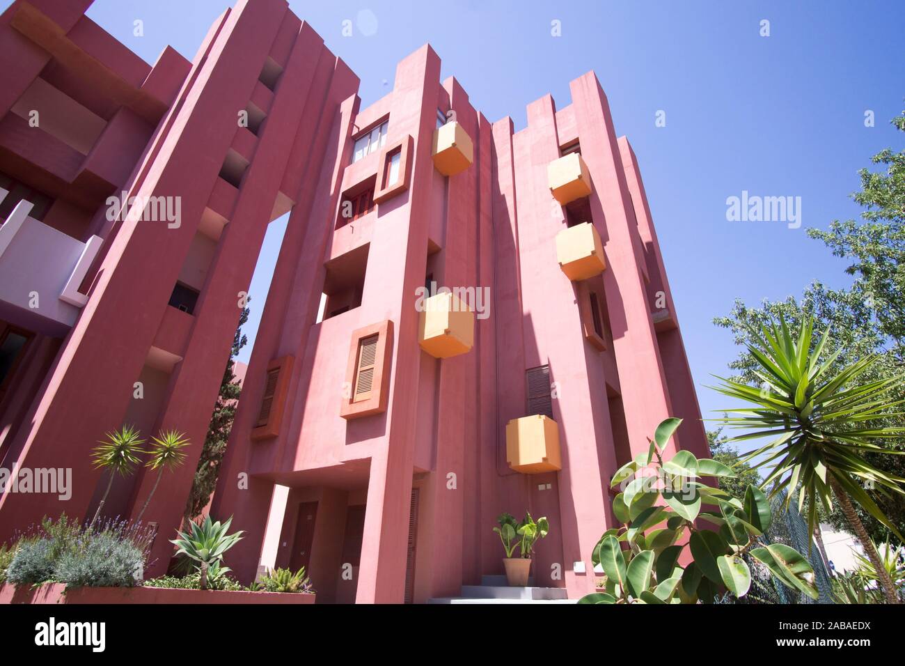 CALP SPAIN ON JUNE 29, 2019: Completed in 1968 in Calpe/Calp, Spain. La ...