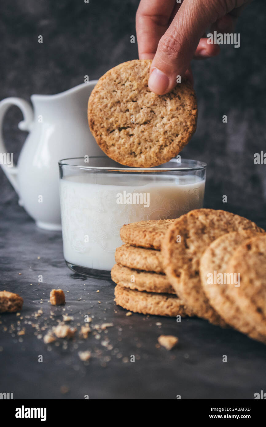 Dipping biscuits hi-res stock photography and images - Alamy