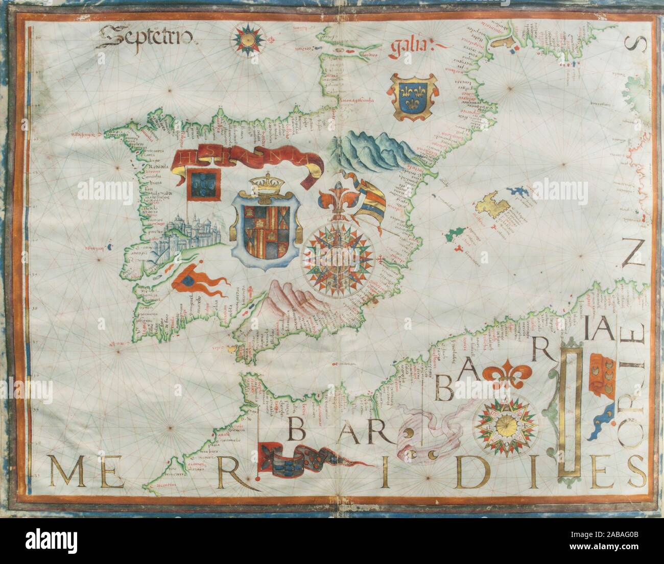 Iberian Peninsula Map Spain High Resolution Stock Photography and ...