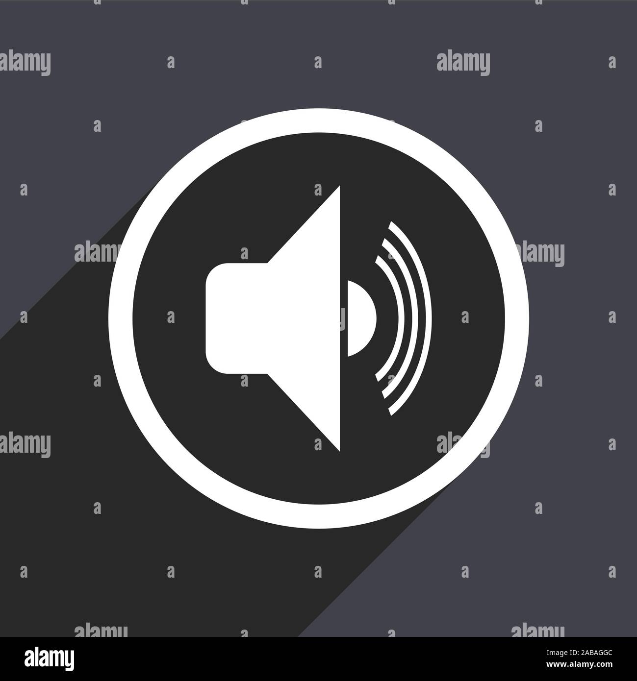 flat design audio modern vector icon Stock Vector Image & Art - Alamy