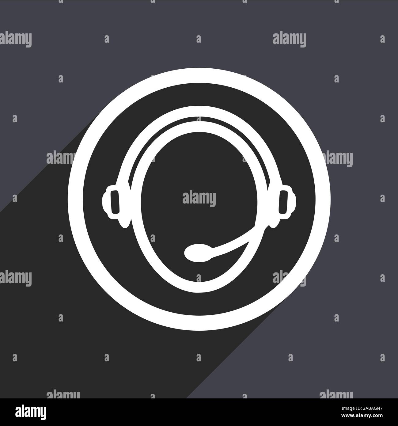 flat design customer service modern vector icon Stock Vector Image ...