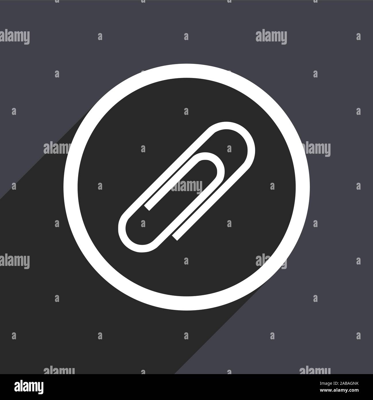 Grey metal paperclip Stock Vector Images - Alamy