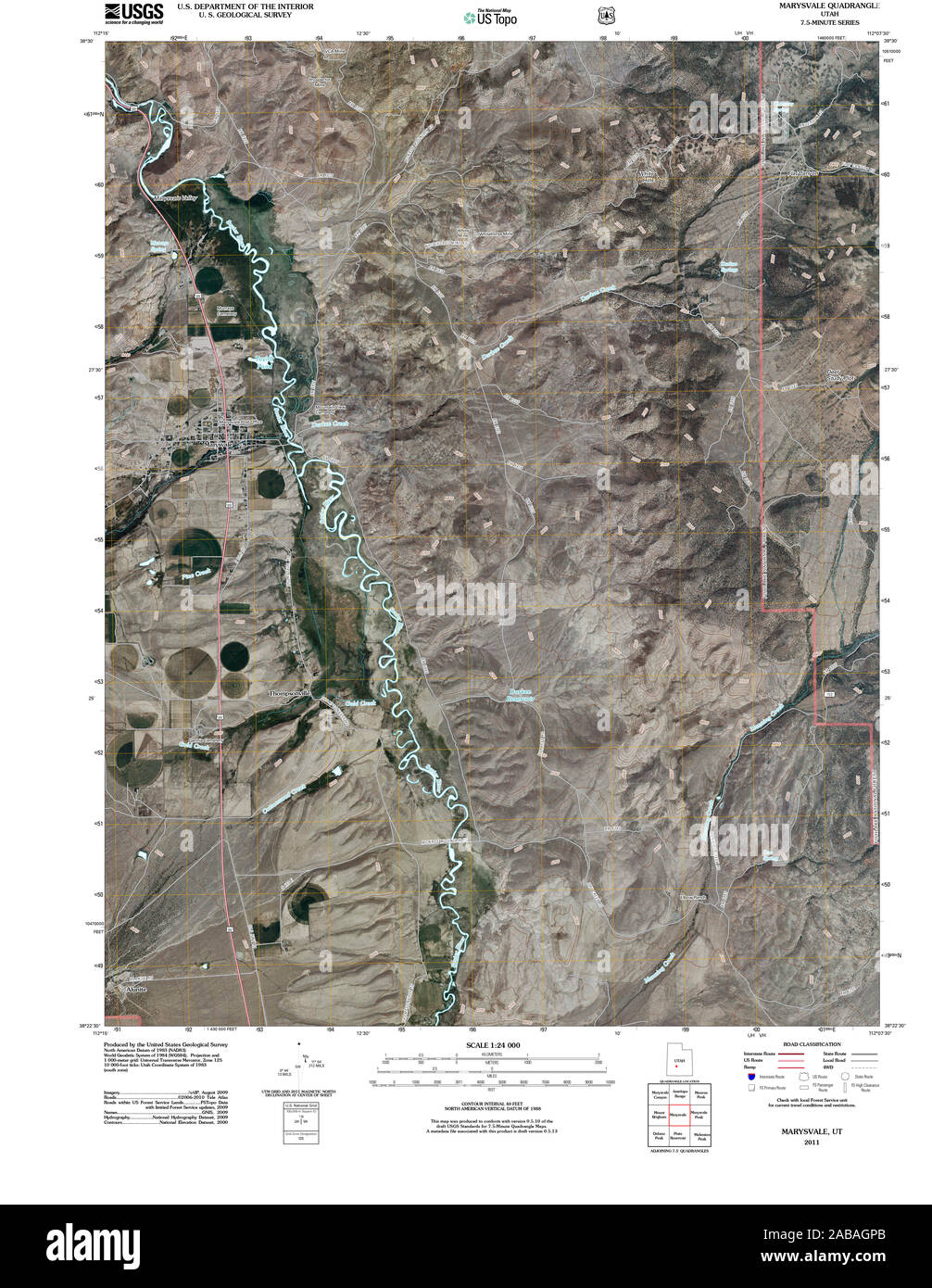 Map of marysvale hi-res stock photography and images - Alamy