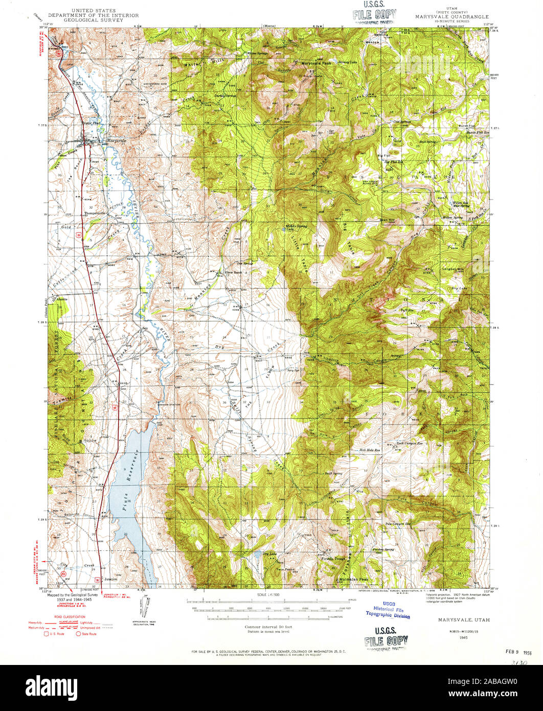 Marysvale map hi-res stock photography and images - Alamy