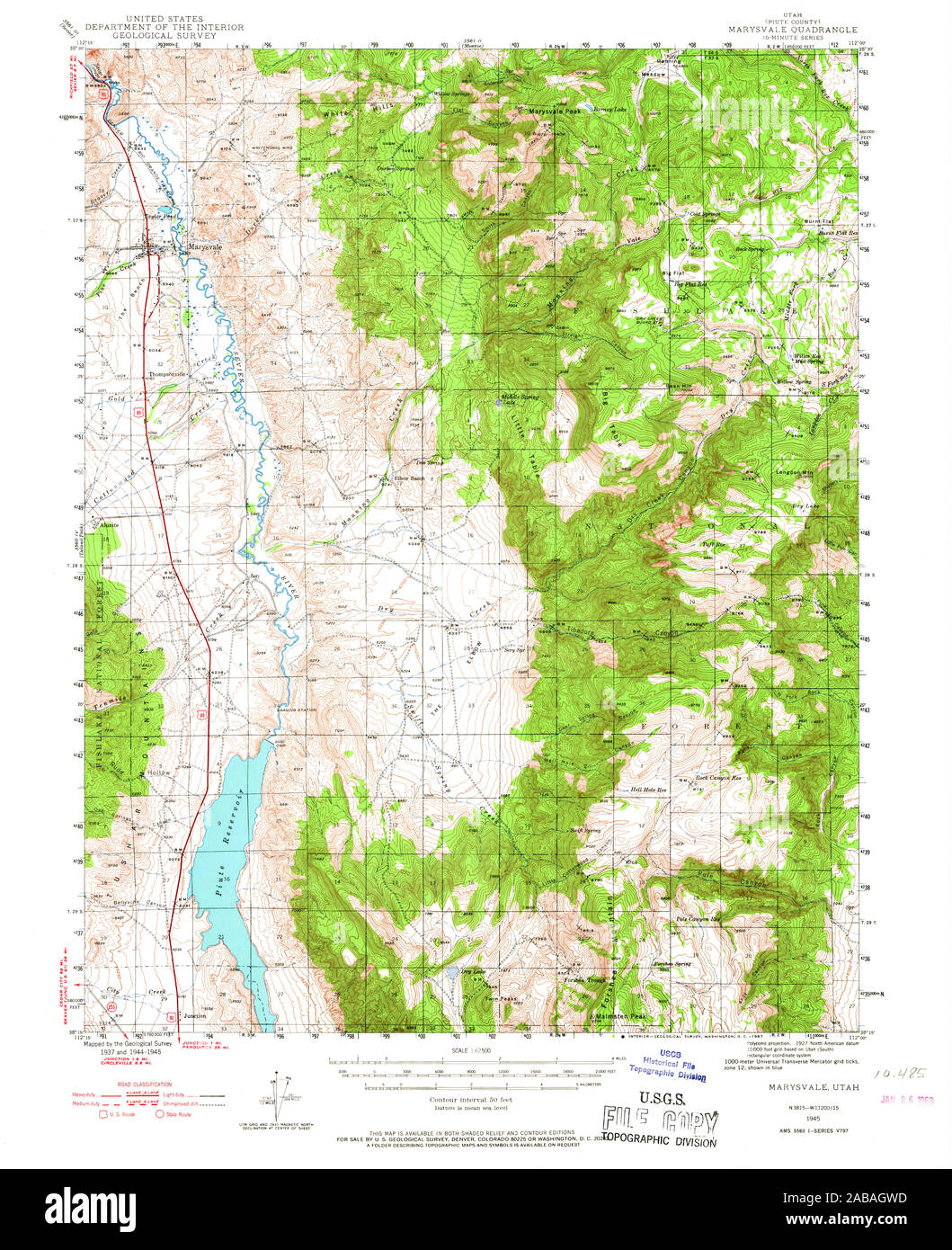 Map of marysvale hi-res stock photography and images - Alamy
