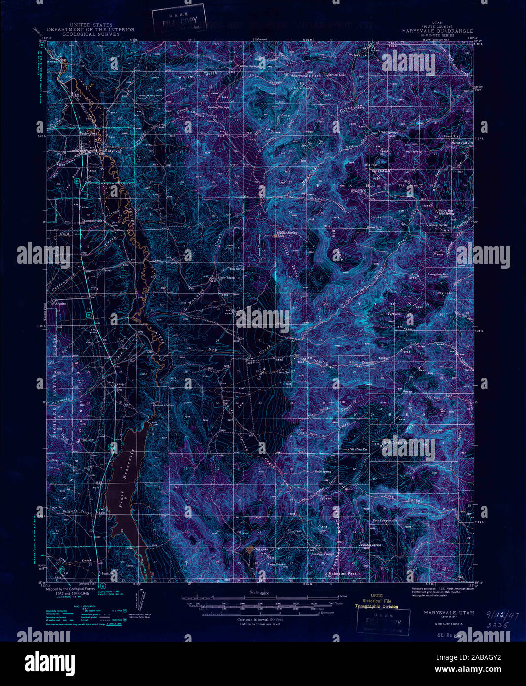 Marysvale map hi-res stock photography and images - Alamy