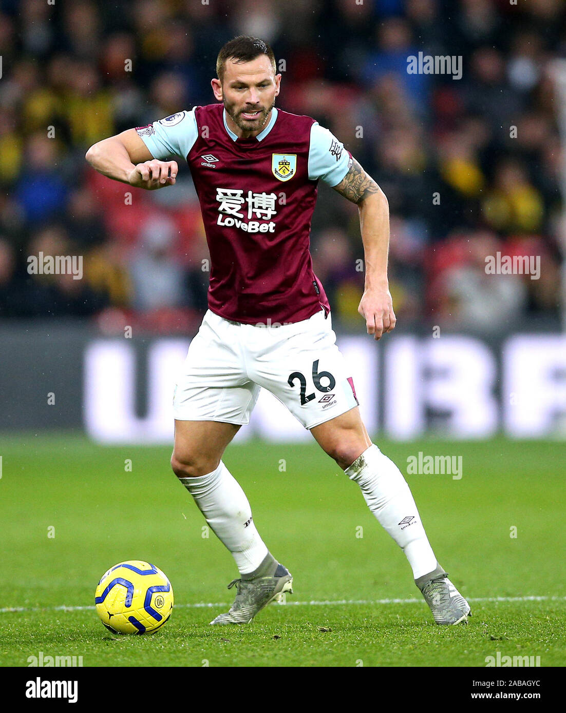 Burnley's Phil Bardsley in action Stock Photo - Alamy