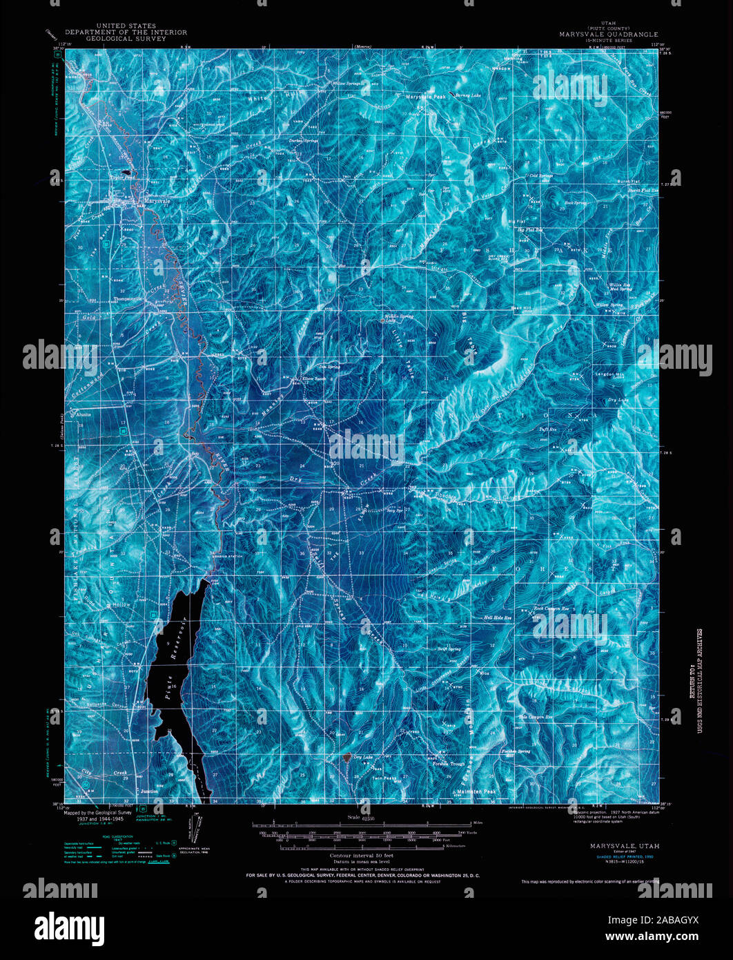 Marysvale map hi-res stock photography and images - Alamy
