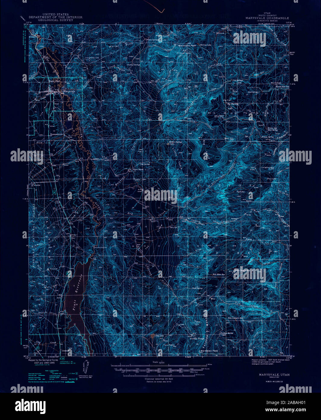 Marysvale map hi-res stock photography and images - Alamy