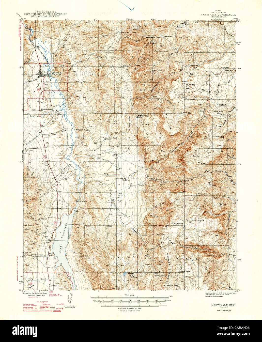 Marysvale map hi-res stock photography and images - Alamy