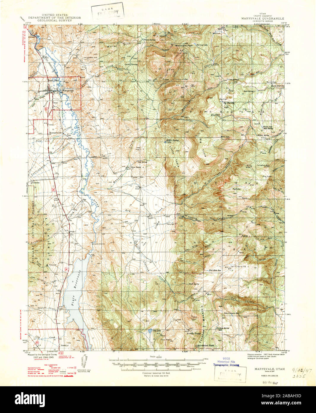 Map of marysvale hi-res stock photography and images - Alamy