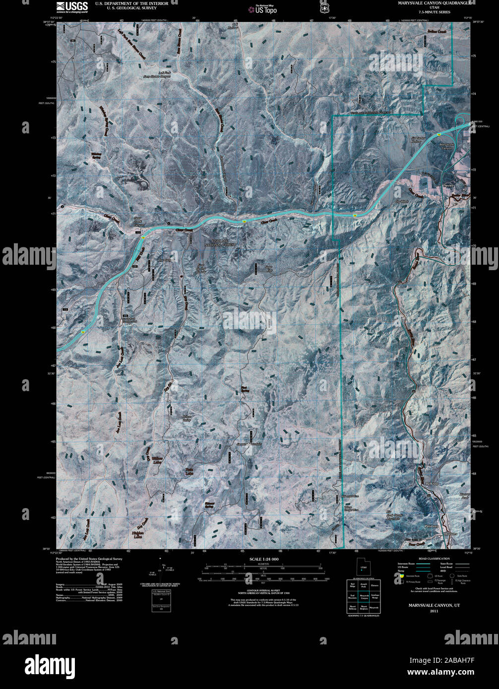 Marysvale map hi-res stock photography and images - Alamy