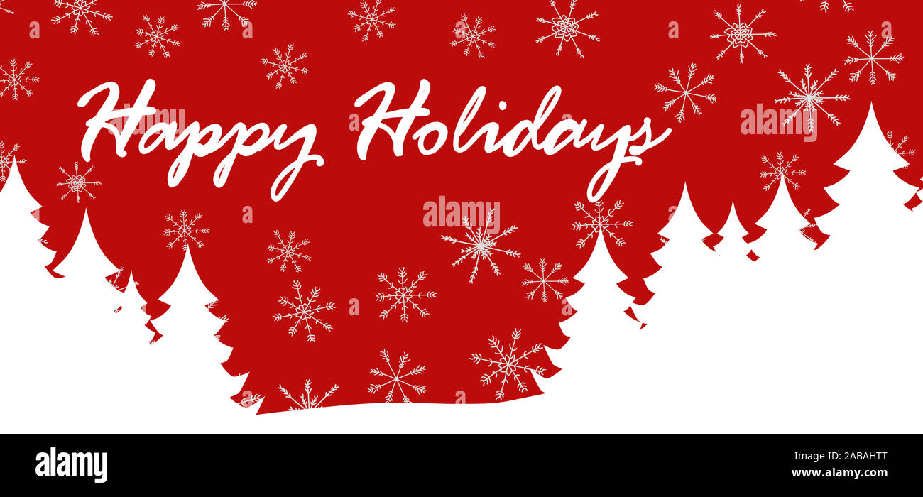 Happy holidays trees art hi-res stock photography and images - Alamy