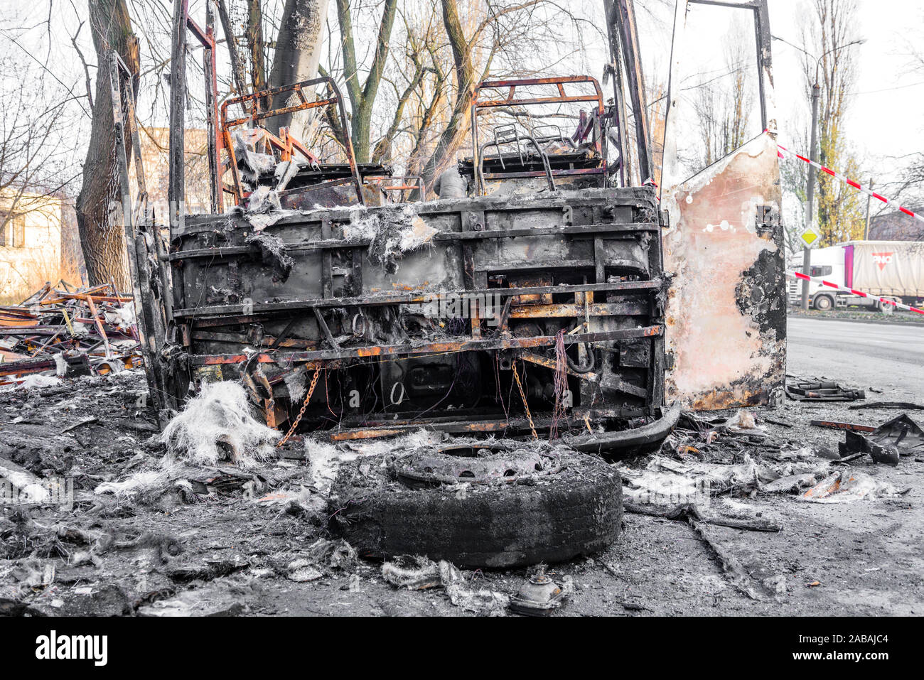 Burnt Bus High Resolution Stock Photography and Images - Alamy