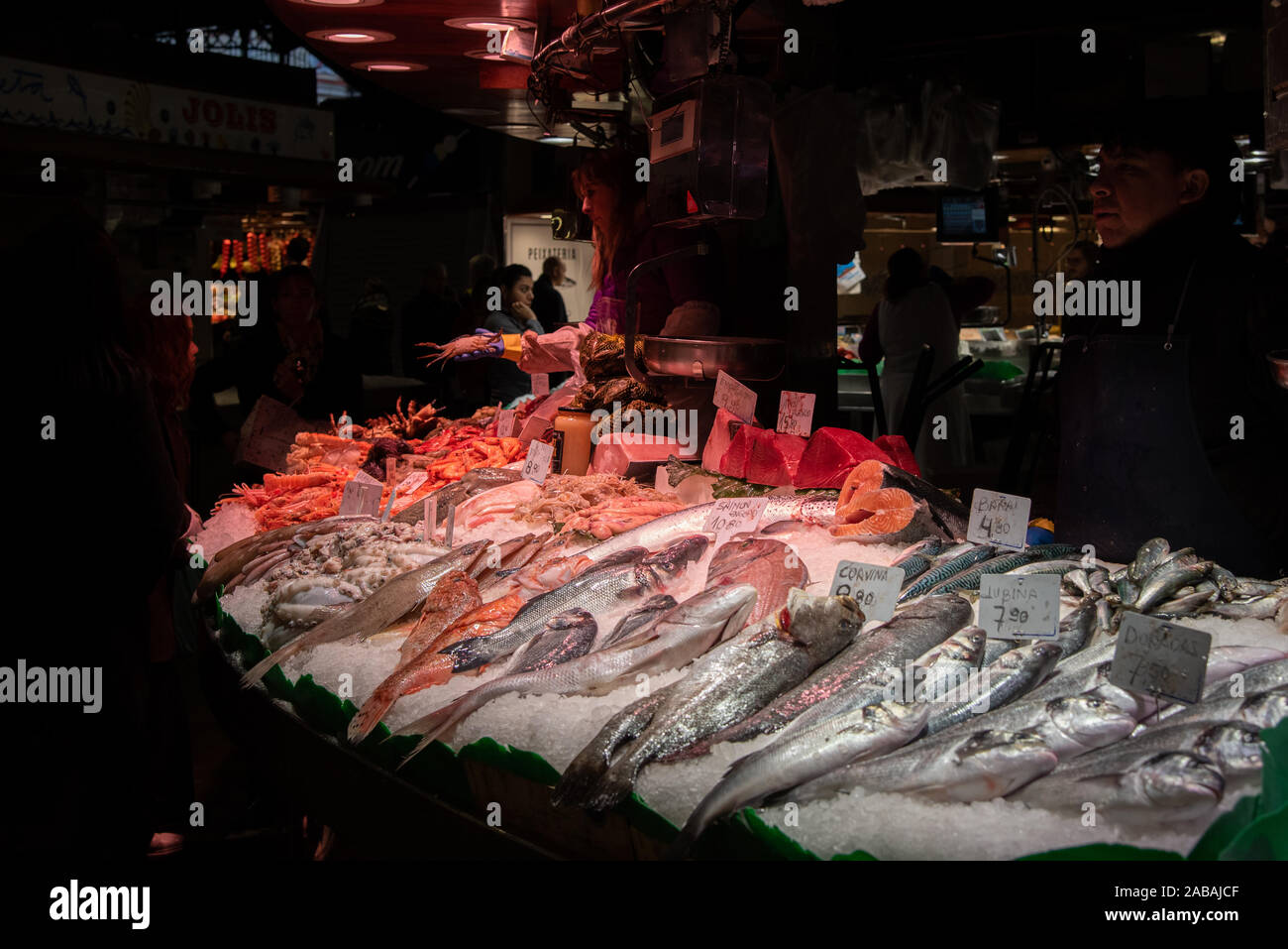 Fresh food market barcelona hi-res stock photography and images - Alamy