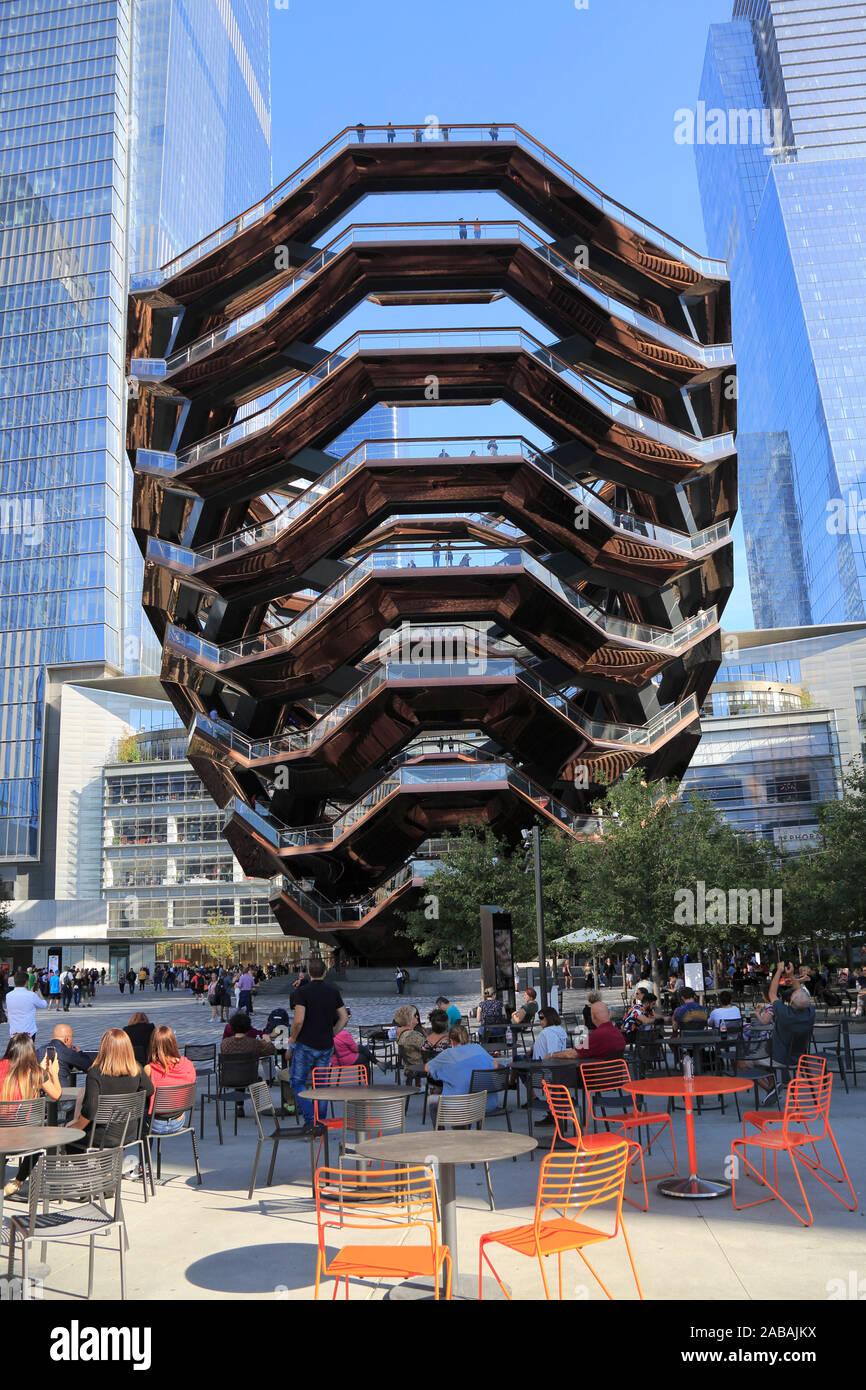 The Vessel, Staircase, Hudson Yards, Manhattan, New York City, United ...