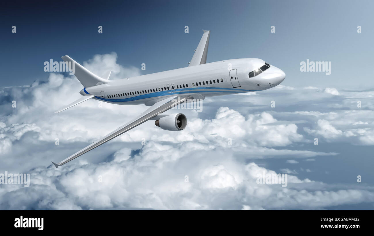 Ein Flugzeug in der Luft Stock Photo - Alamy