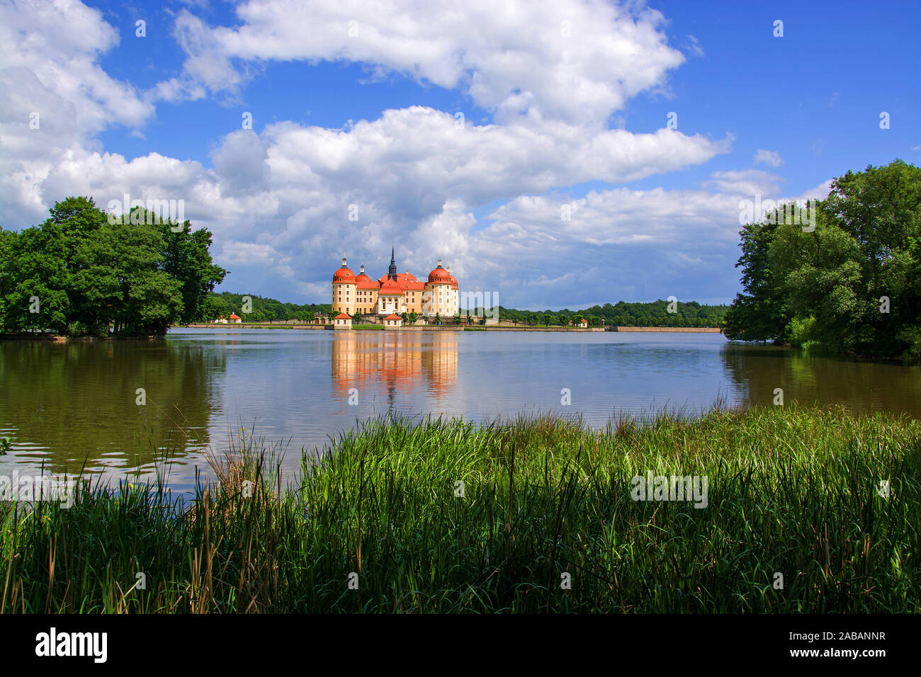 Schloss Moritzburg, Barockschloss, Moritzburg, Sachsen Stock Photo - Alamy