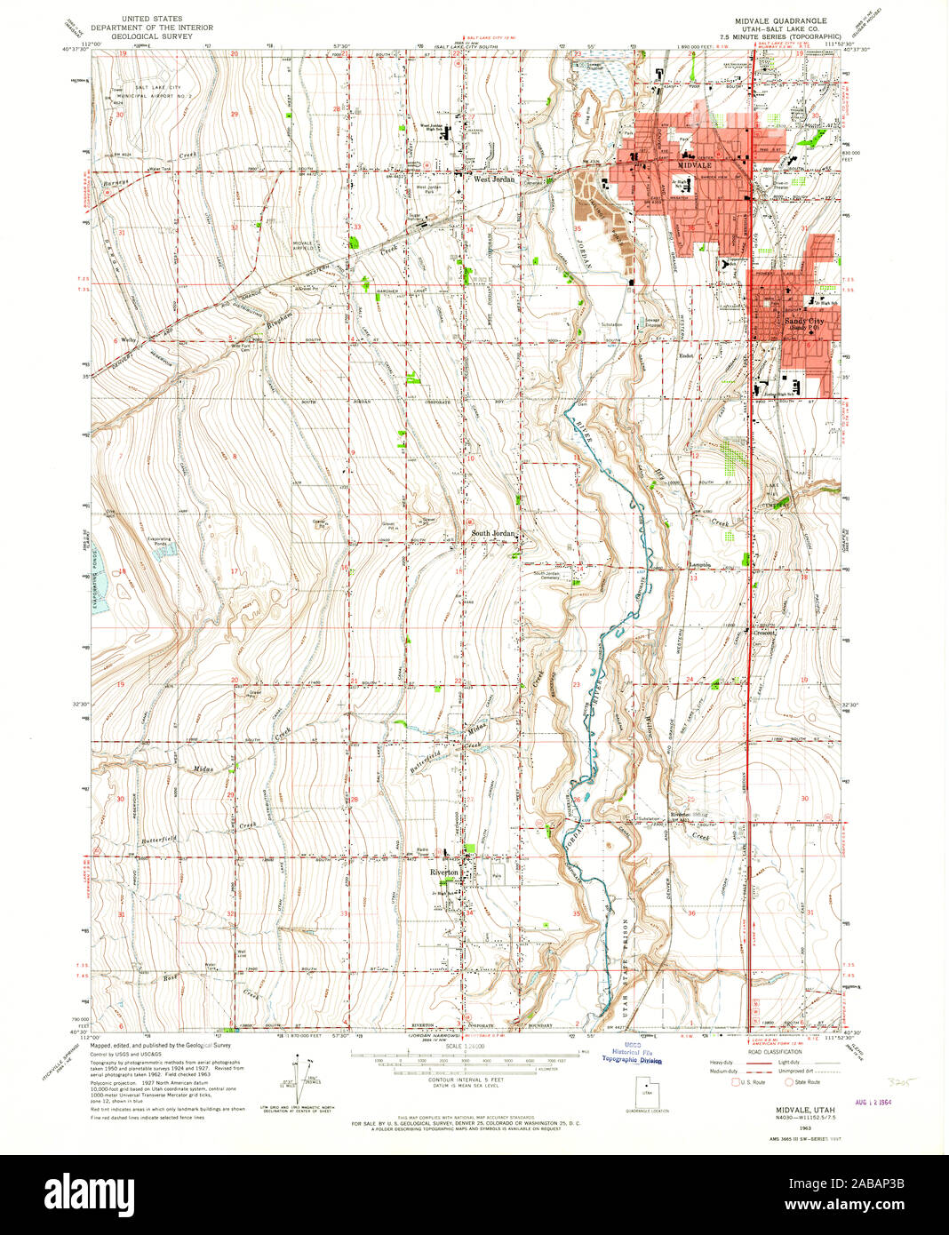 Map of midvale hi-res stock photography and images - Alamy