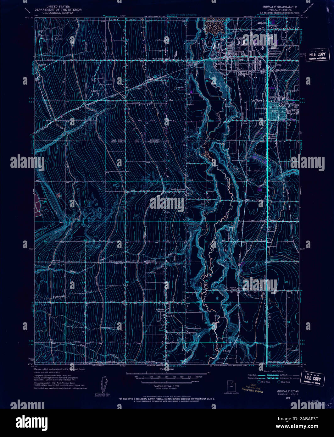 Map of midvale hi-res stock photography and images - Alamy