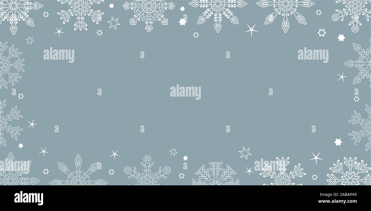 Snowflake Border Vector