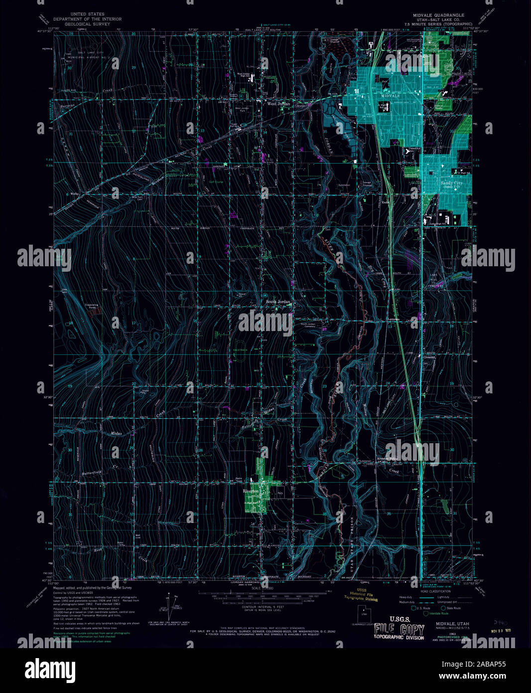 Map of midvale hi-res stock photography and images - Alamy