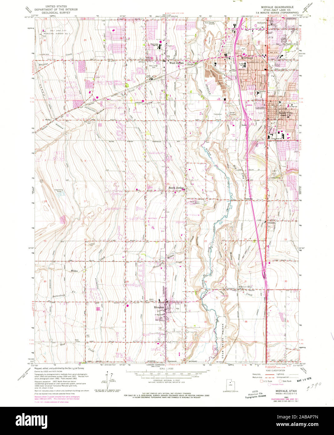 Map of midvale hi-res stock photography and images - Alamy