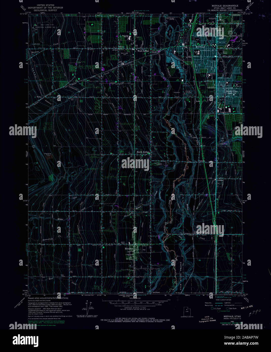Map of midvale hi-res stock photography and images - Alamy