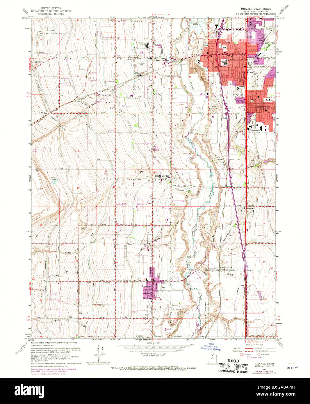 Map of midvale hi-res stock photography and images - Alamy