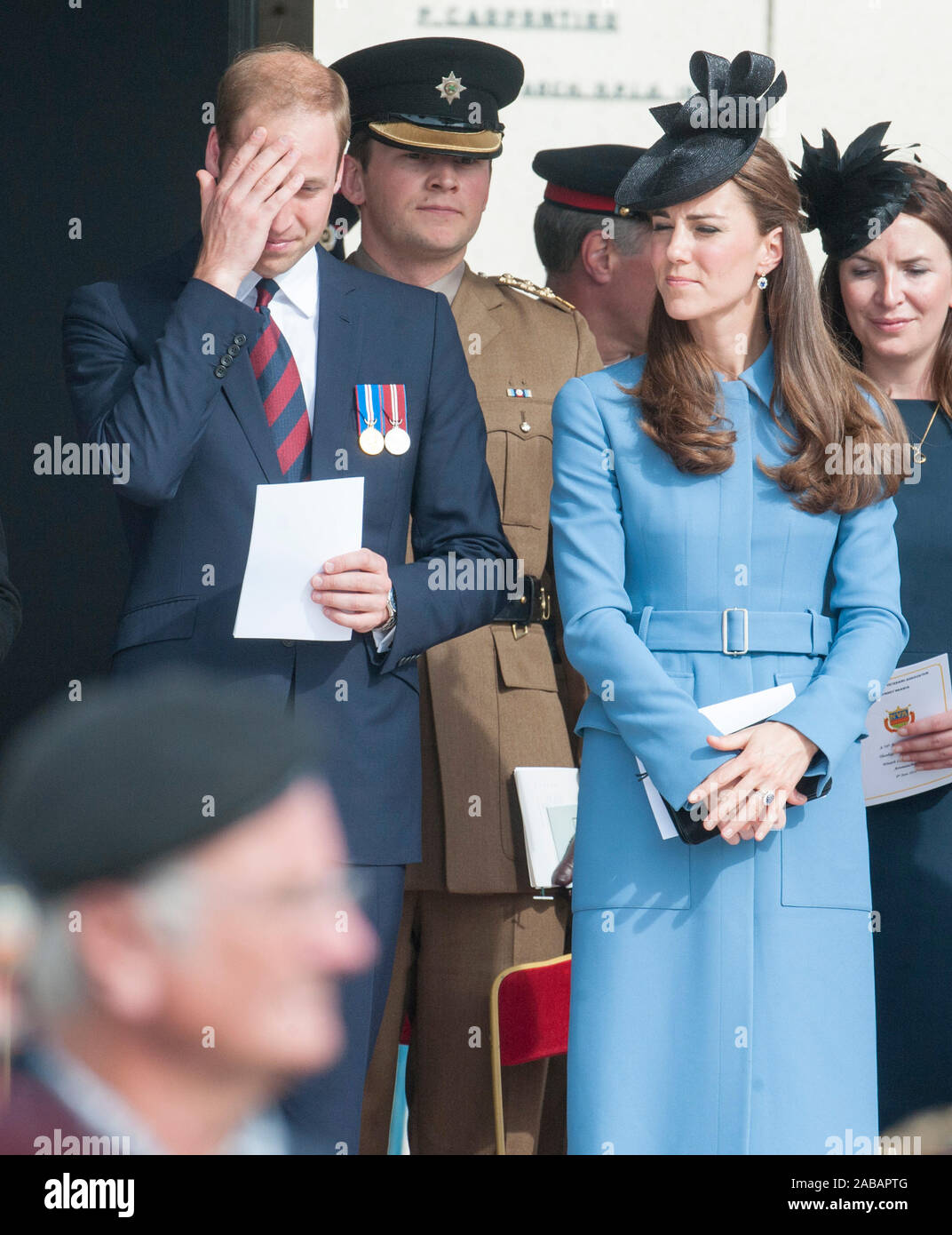 The Duke and Duchess of Cambridge attending the Commemoration of the ...