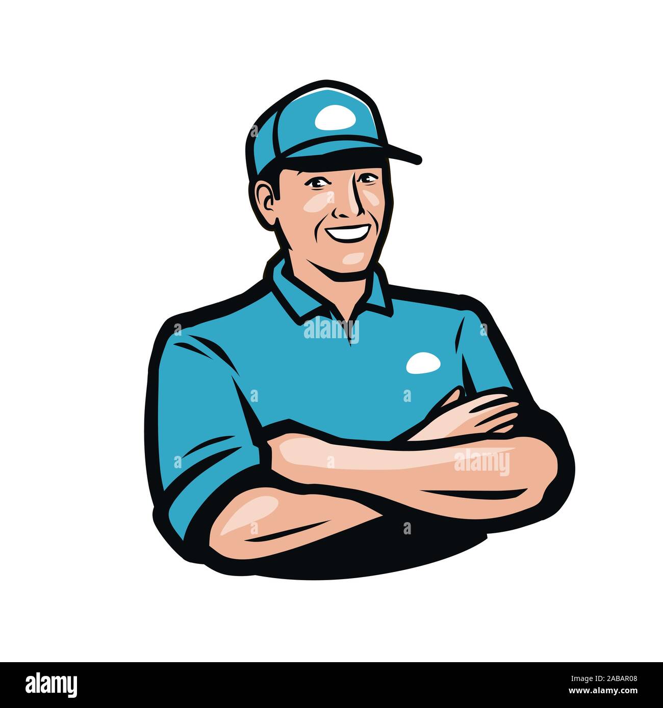 Professional employee man in Stock Vector Images - Alamy
