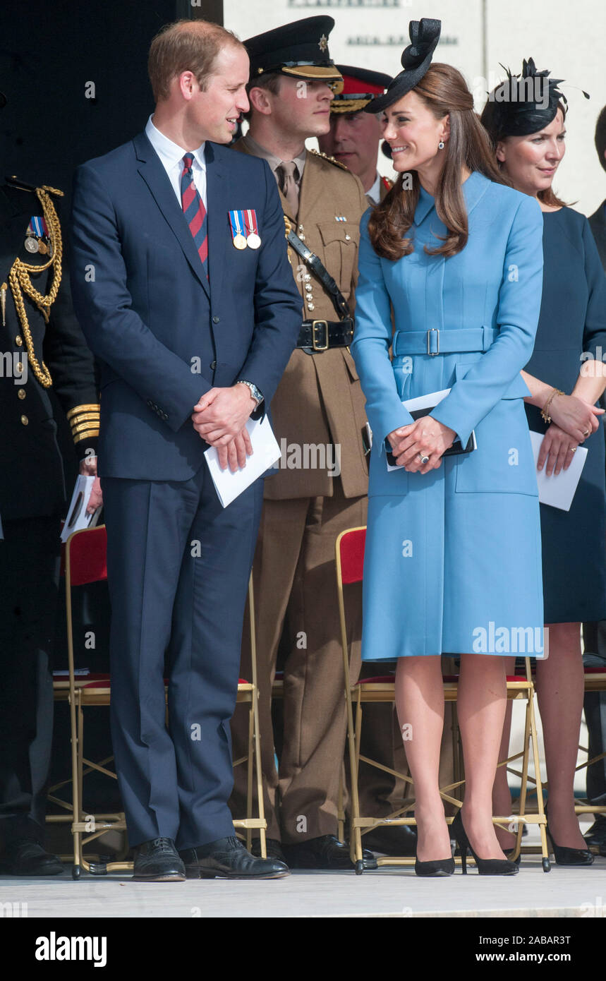 The Duke and Duchess of Cambridge attending the Commemoration of the ...