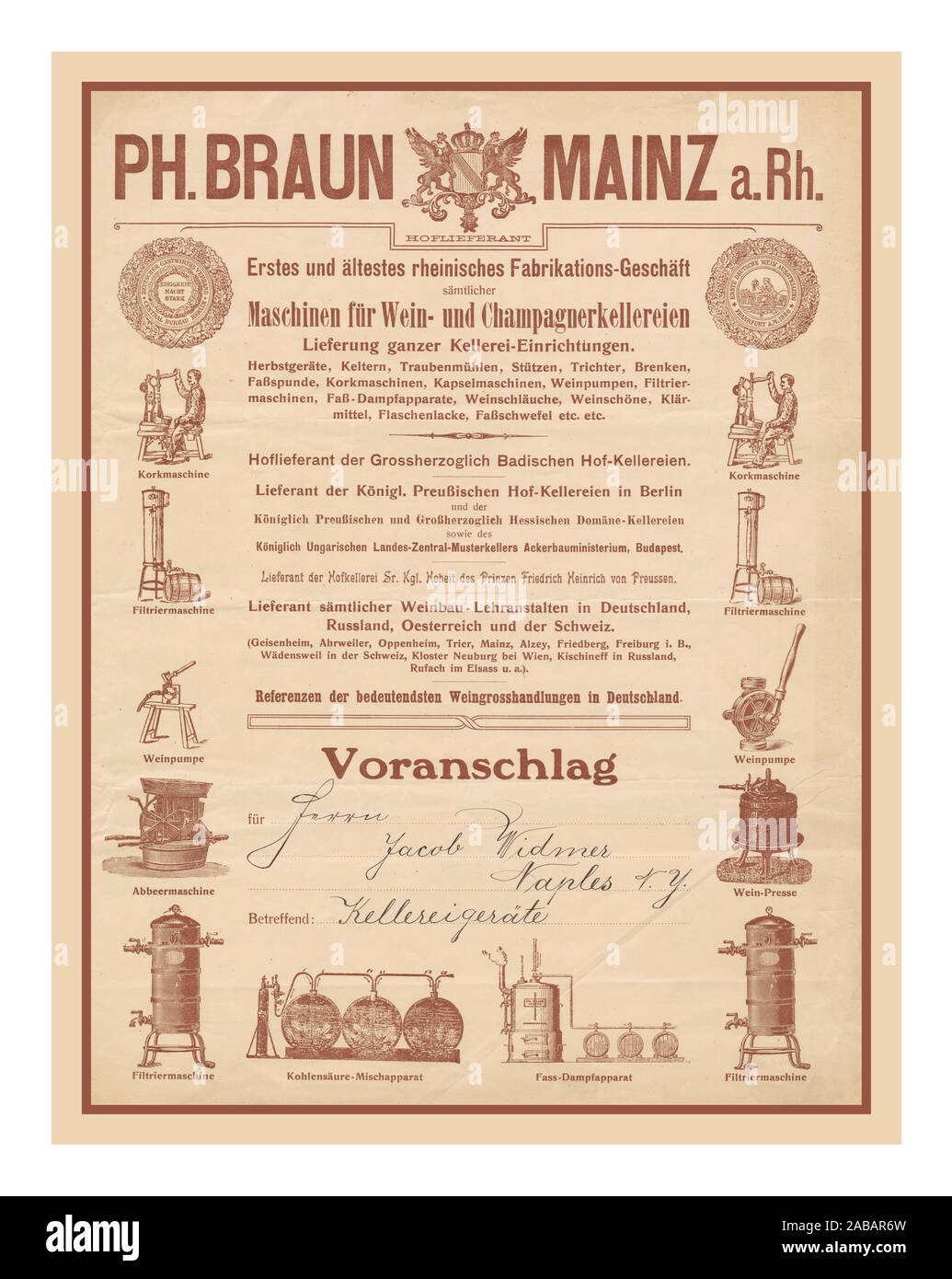 Vintage german wine making hi-res stock photography and images - Alamy
