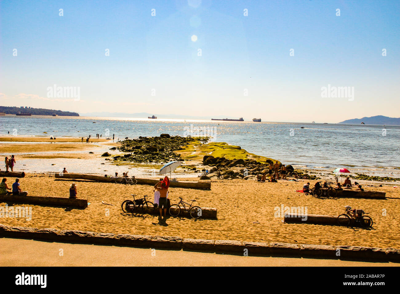 Third Beach - Vancouver, Canada. Third beach along Stanley Park in ...