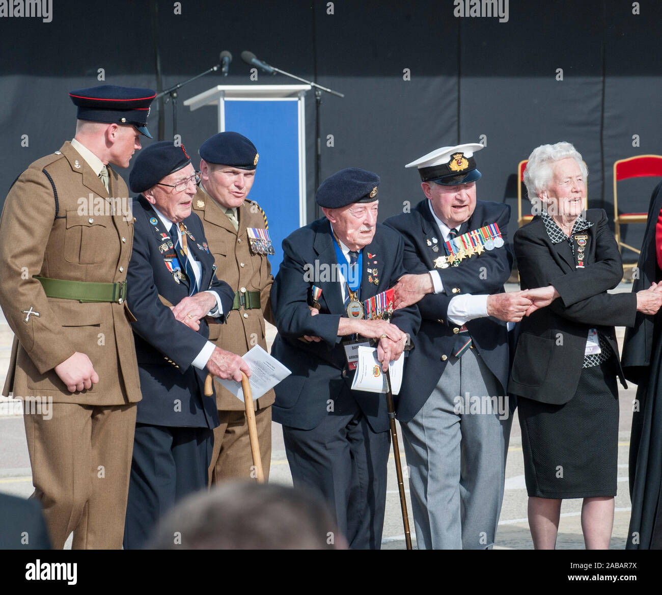 The Duke and Duchess of Cambridge attending the Commemoration of the ...