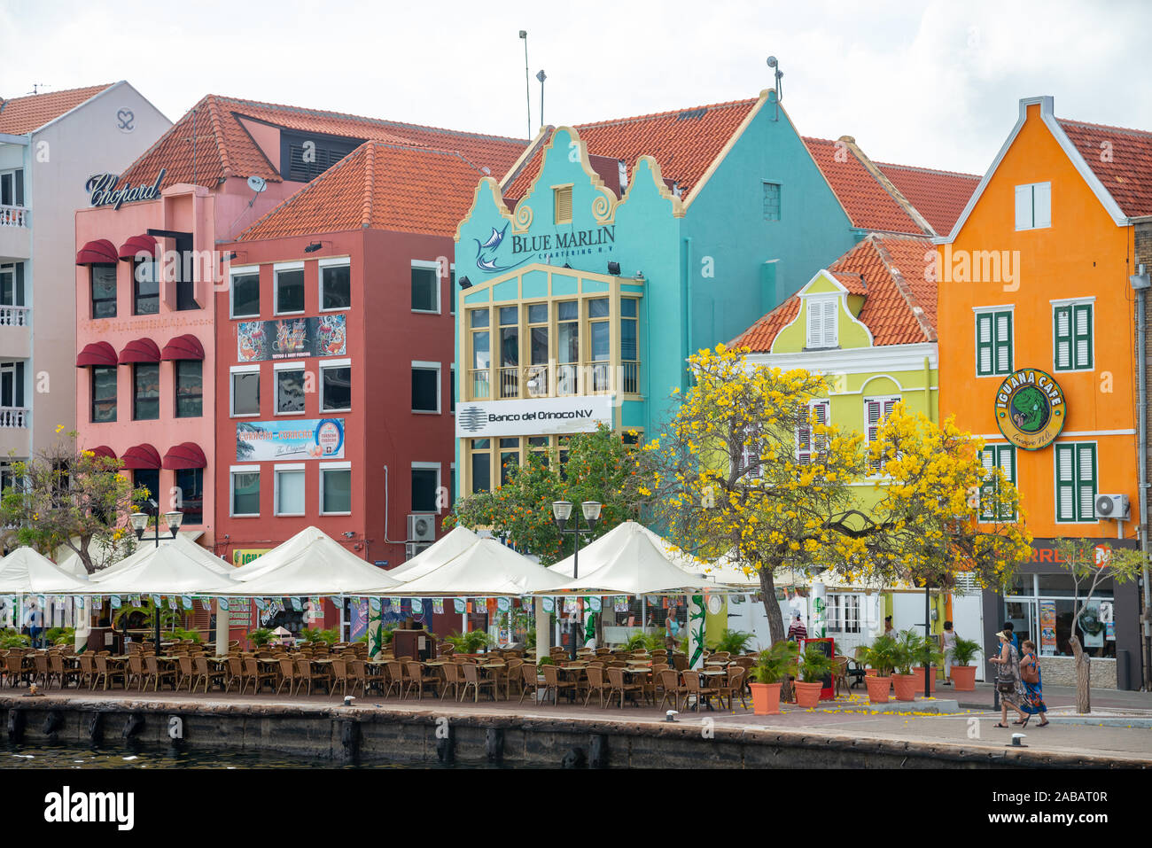 Curacao / Curacao - 05.03.2013. View of the colorful houses of Curacao ...