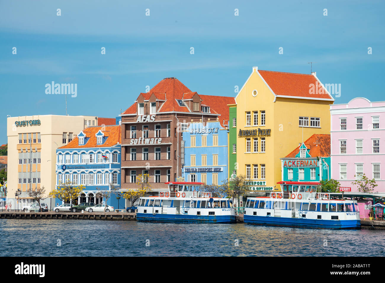 Curacao / Curacao - 05.03.2013. View of the colorful houses of Curacao ...