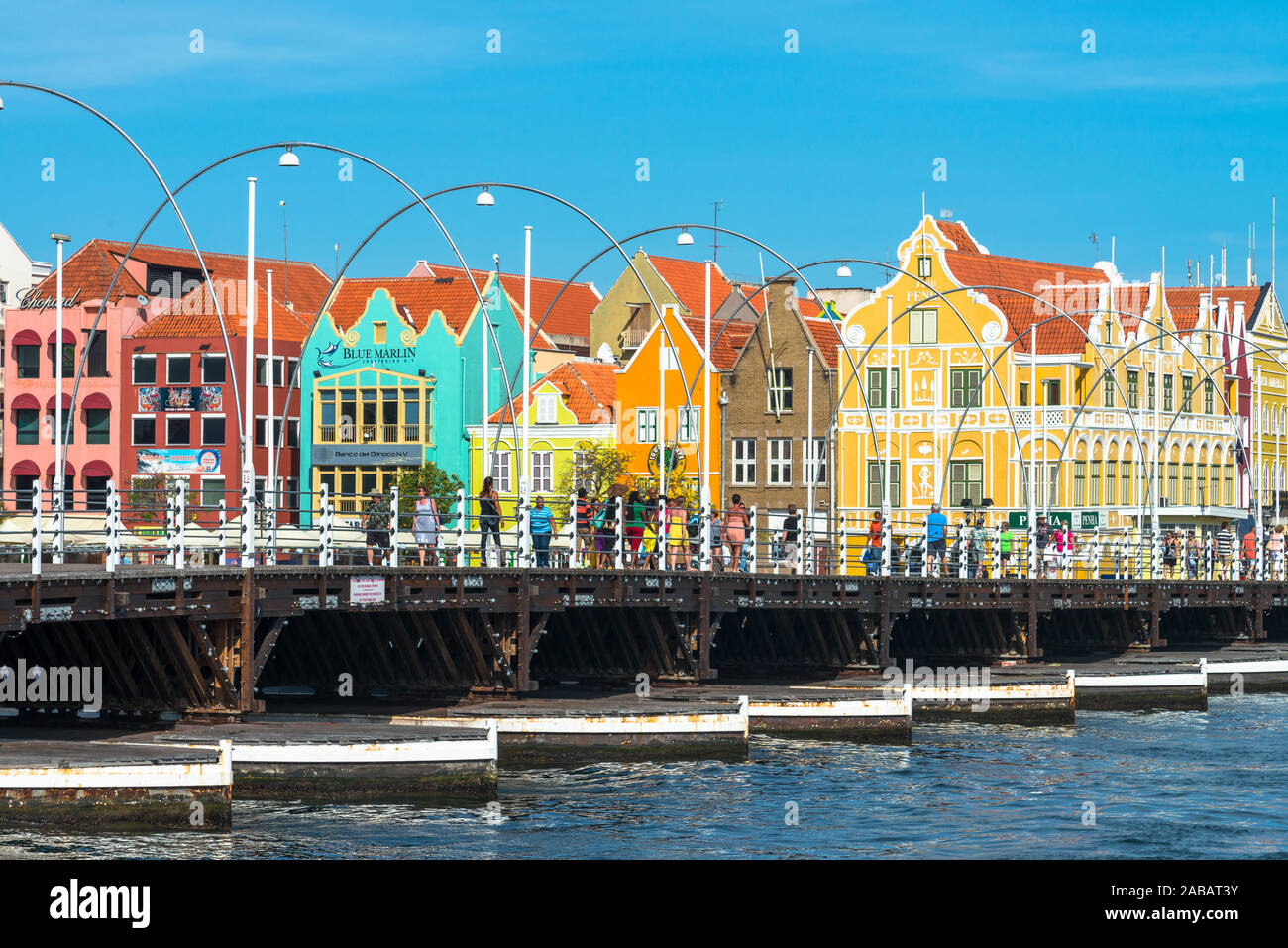 Curacao / Curacao - 05.03.2013. View of the colorful houses of Curacao ...