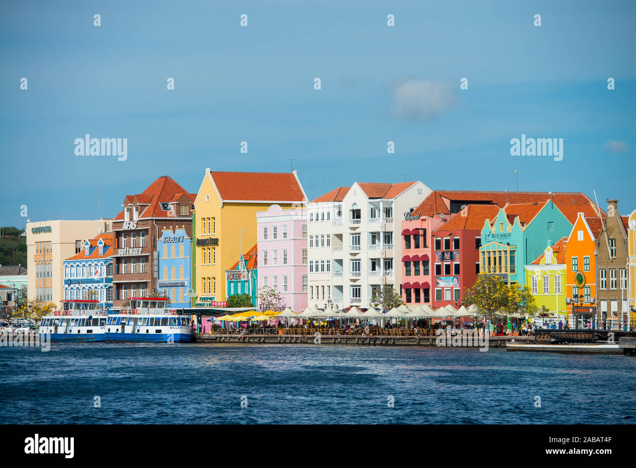 Curacao / Curacao - 05.03.2013. View of the colorful houses of Curacao ...
